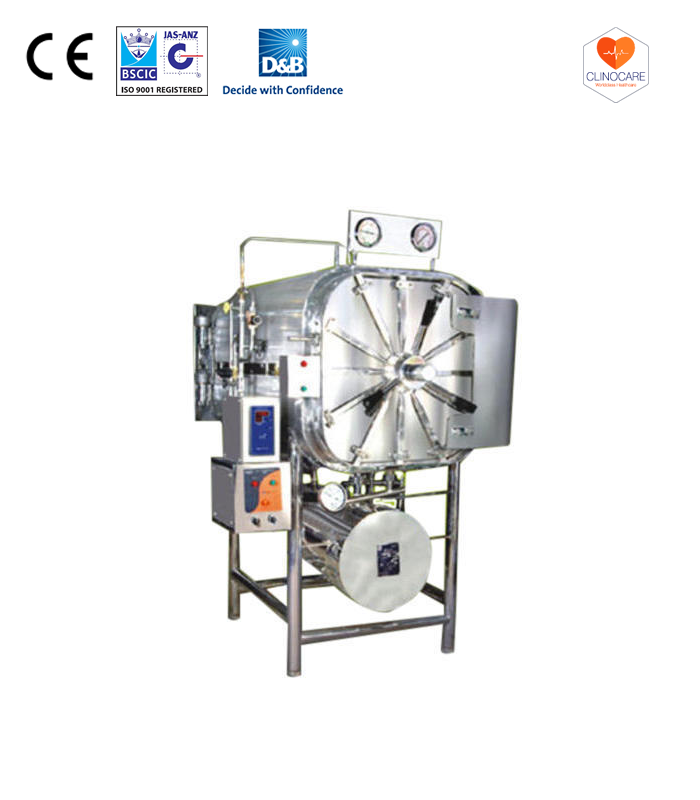 HORIZONTAL STEAM AUTOCLAVE FULLY AUTOMATIC RECTANGULAR – Clinocare